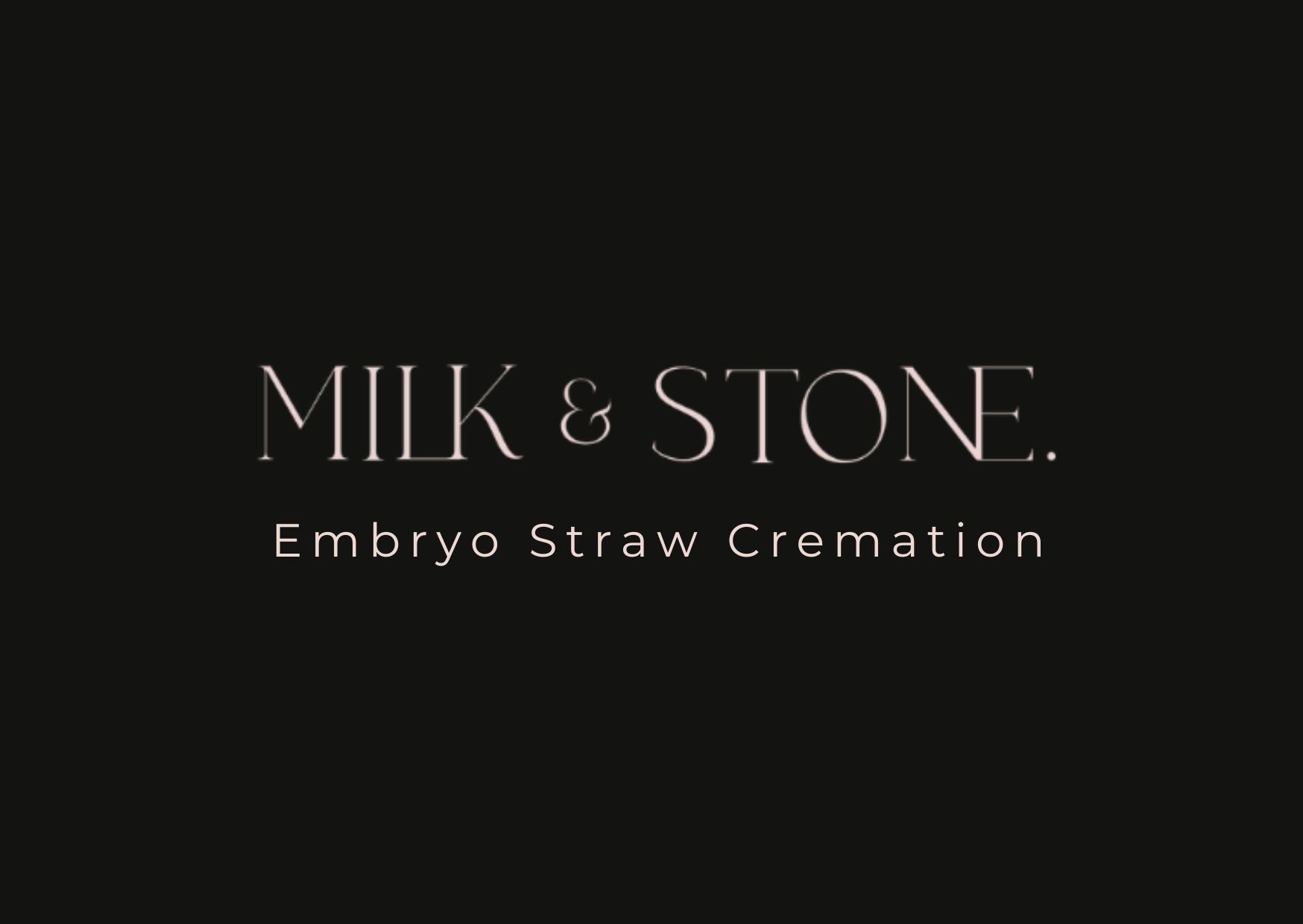 Embryo Straw Cremation | Breastmilk & Ashes Keepsakes – Milk & Stone